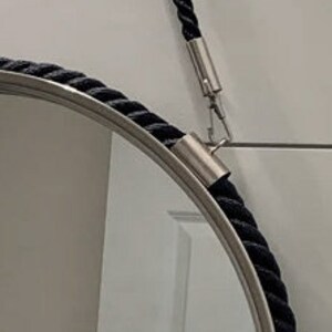 Nautical Mirror, Rope Mirror, Coastal Mirror, Wall Hanging Mirror, Jute ...