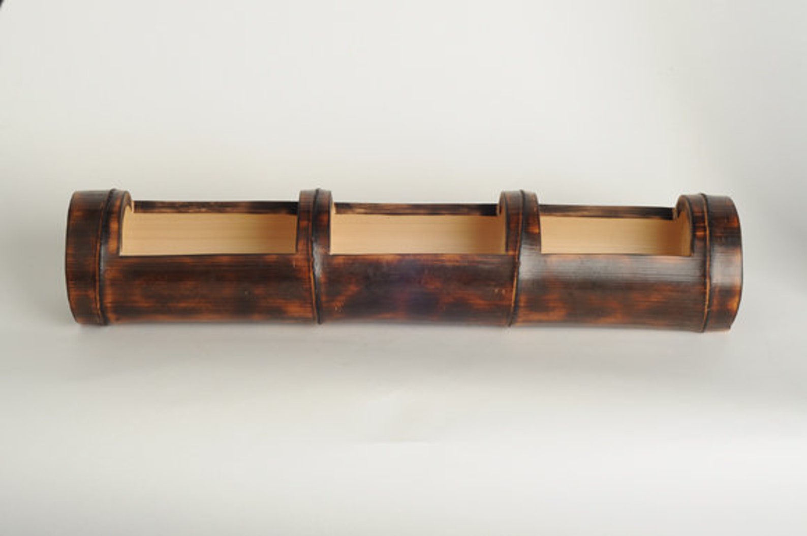 Double Plant Pot Wood Plant Pot Succulent Planter Indoor - Etsy