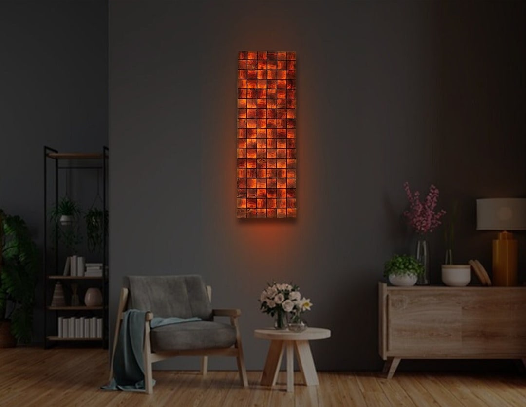 LED Wall Art Hanging for the Living Room - Lighted Wall Art With ...