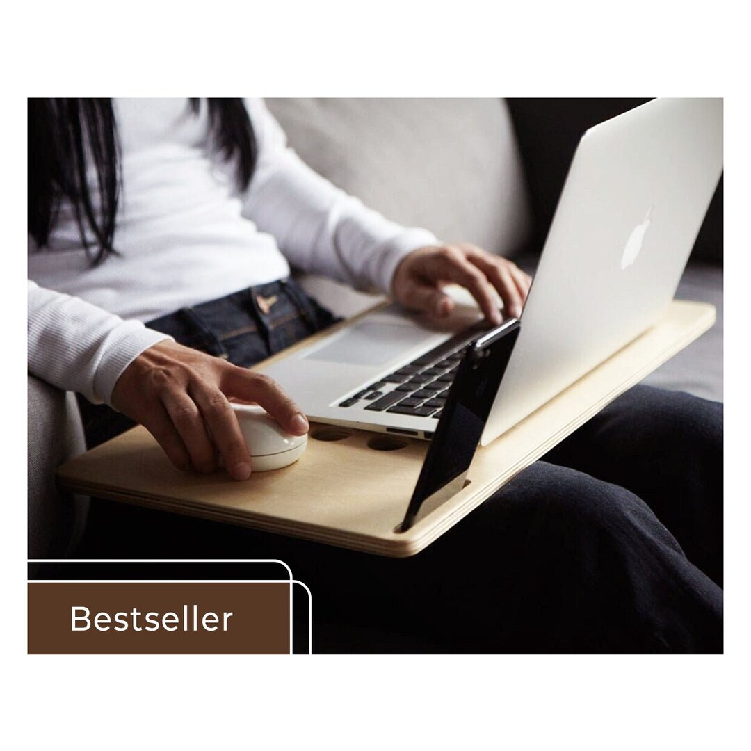 Valentines Gift for Him, Wood Lap Desk, Handmade Furniture, Wooden ...