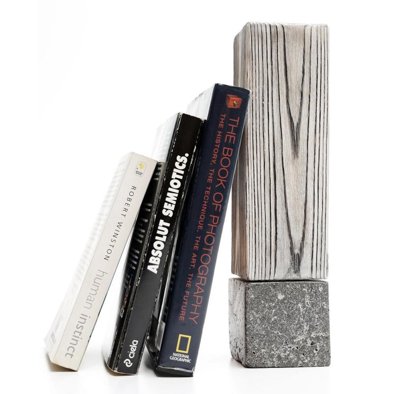 Concrete Bookends - Etsy