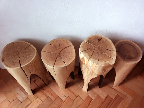 Tree Stump Log Stools Natural Burned Log Stools Farmhouse Furniture Outdoor Stools Mid Century Modern Plant Stands Log Furniture Etsy Canada