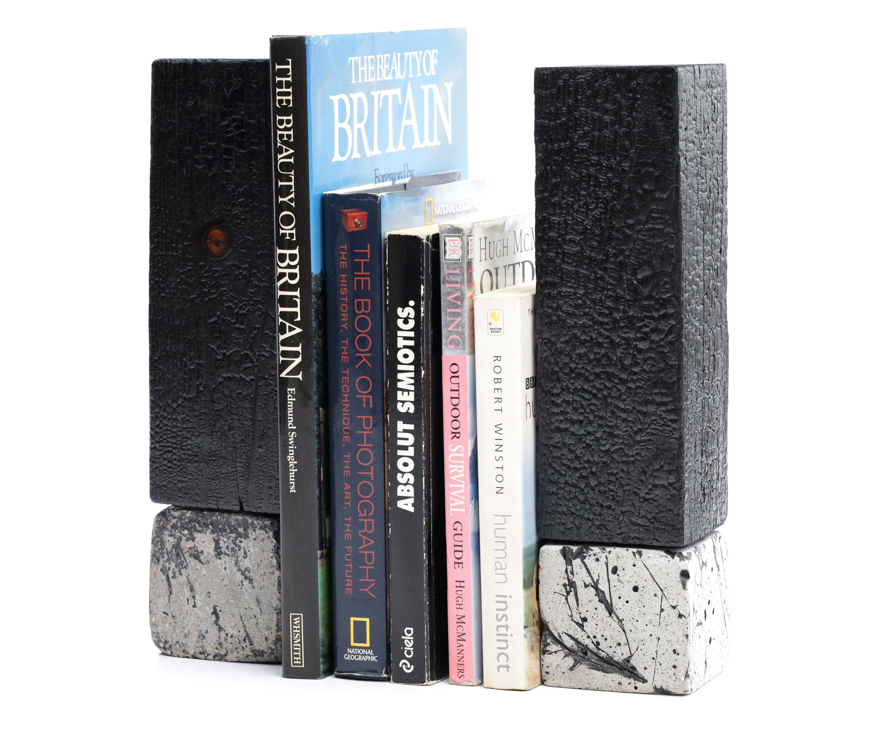 Concrete Bookends Perfect As A New Home Gift Or As A Fireplace | Etsy