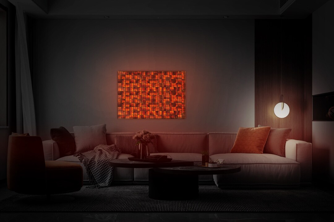 Horizontal Led Wall Art, Led Wall Panel, Led Wall Art, Lighted Wall Art ...