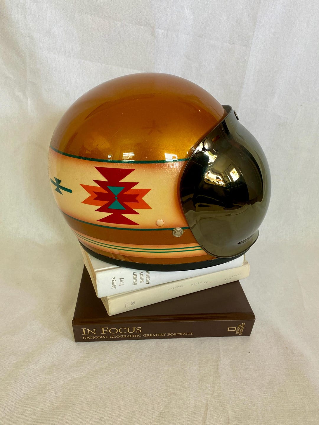 Custom Hand-painted Biltwell "gringo" Full Face Motorcycle Helmet ...