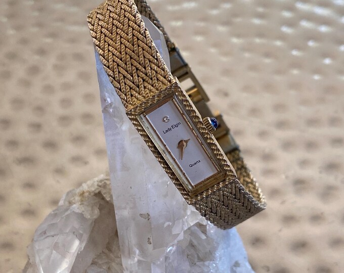 Unique Vintage 70's Lady Elgin Quartz Gold Tone Watch (DZ576-1300) - Etsy