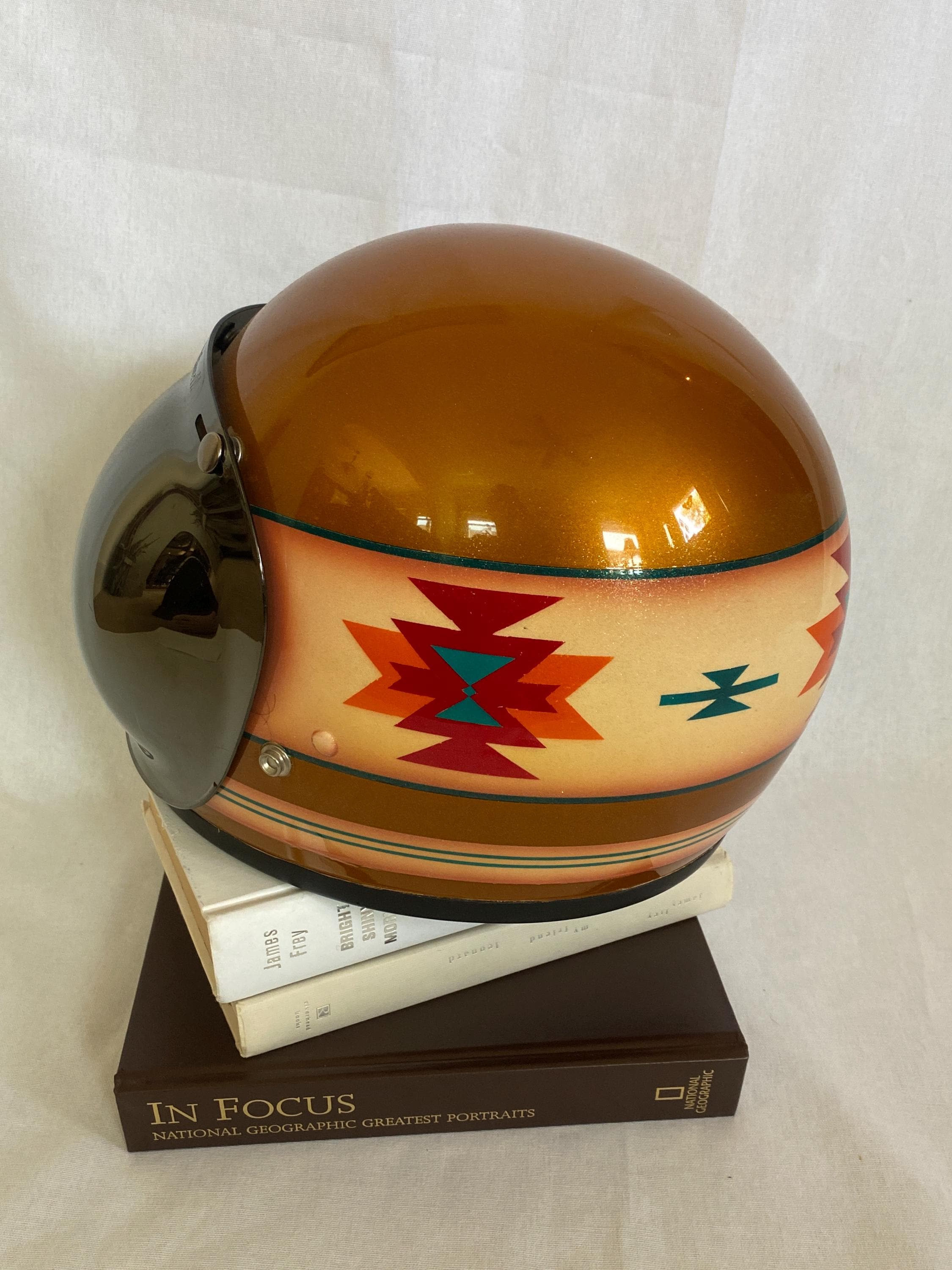 Custom Hand-painted Biltwell "gringo" Full Face Motorcycle Helmet ...
