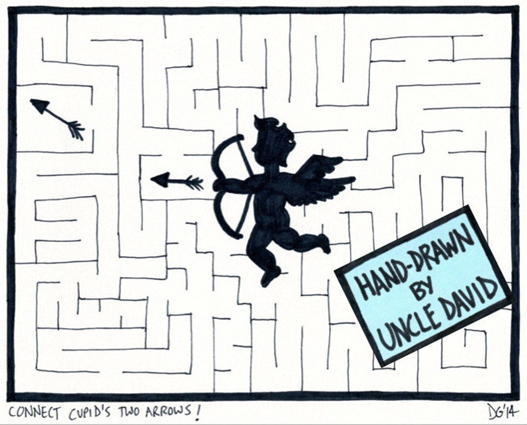 Cupid & Arrows Maze - Etsy