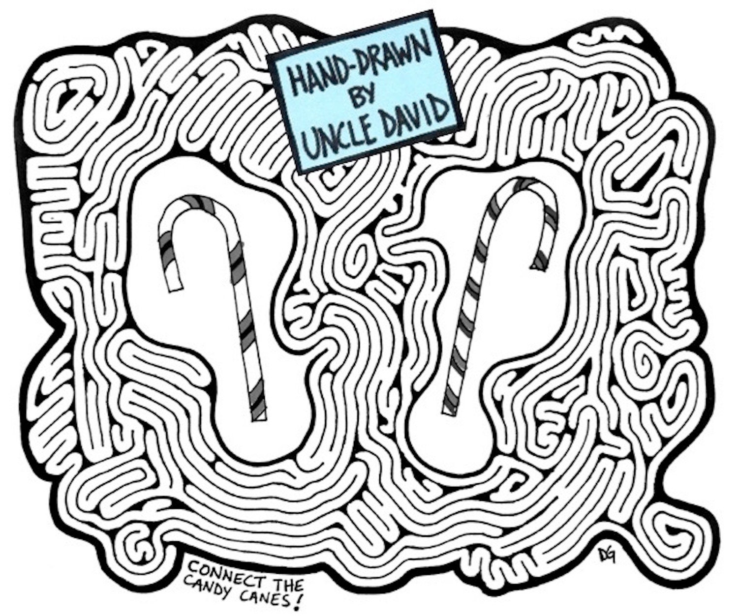 Candy Cane Maze - Etsy