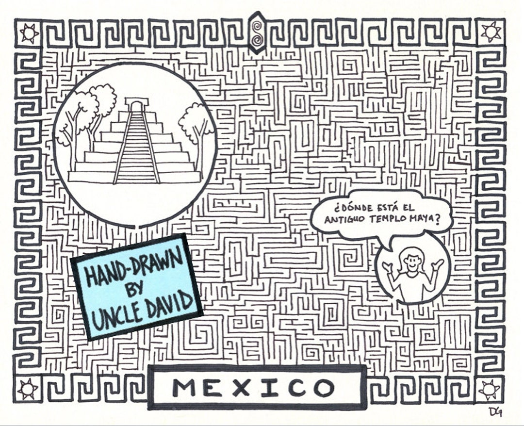 Mexico Maze - Etsy