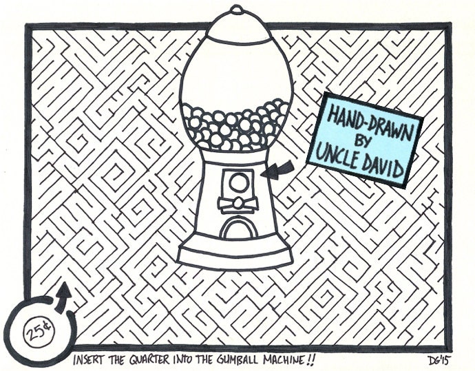 Gumball Machine Maze - Etsy