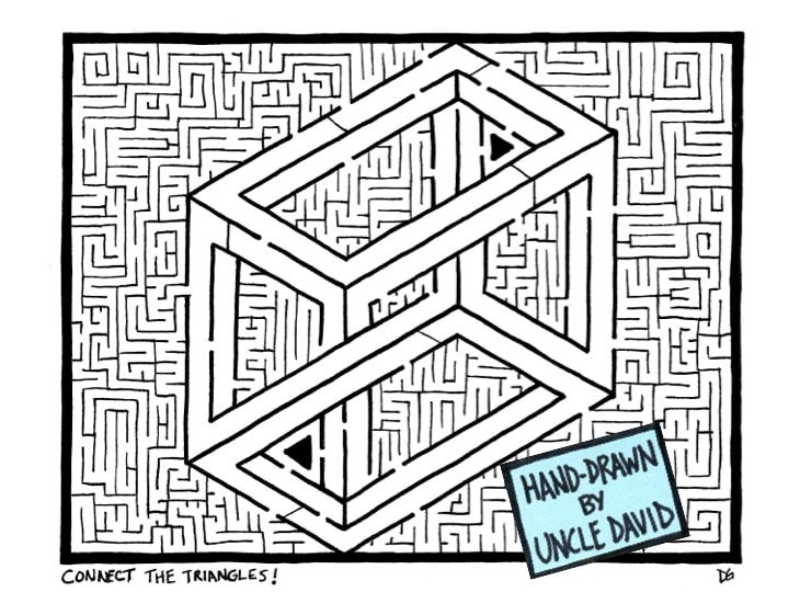 Optical Illusion Maze - Etsy