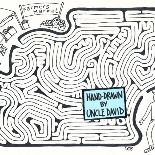 Farmers Market Maze - Etsy