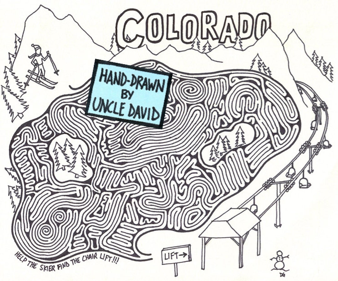 Colorado Maze - Etsy