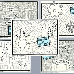Winter-themed FIVE MAZE Combo Pack! - Etsy