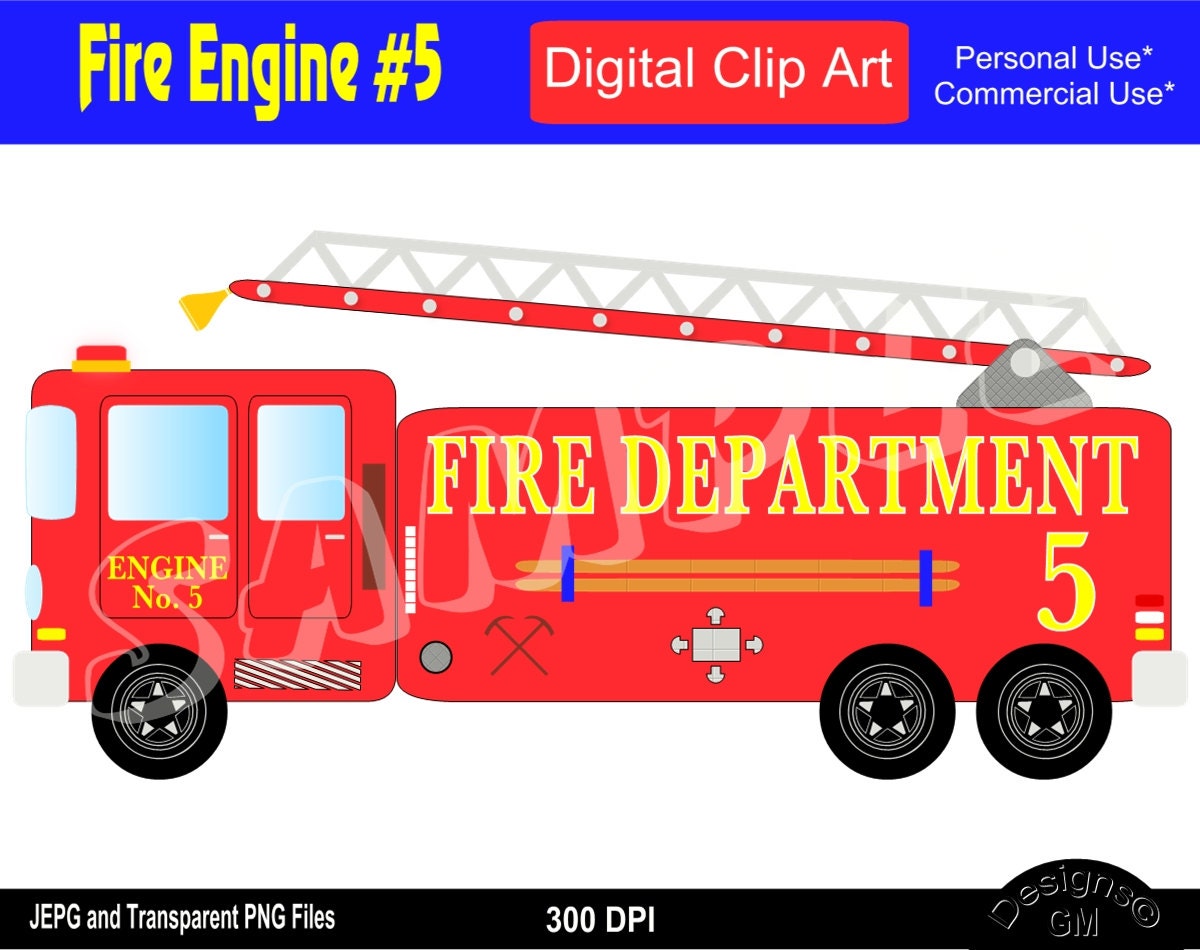 Fire Trucks Clip Art