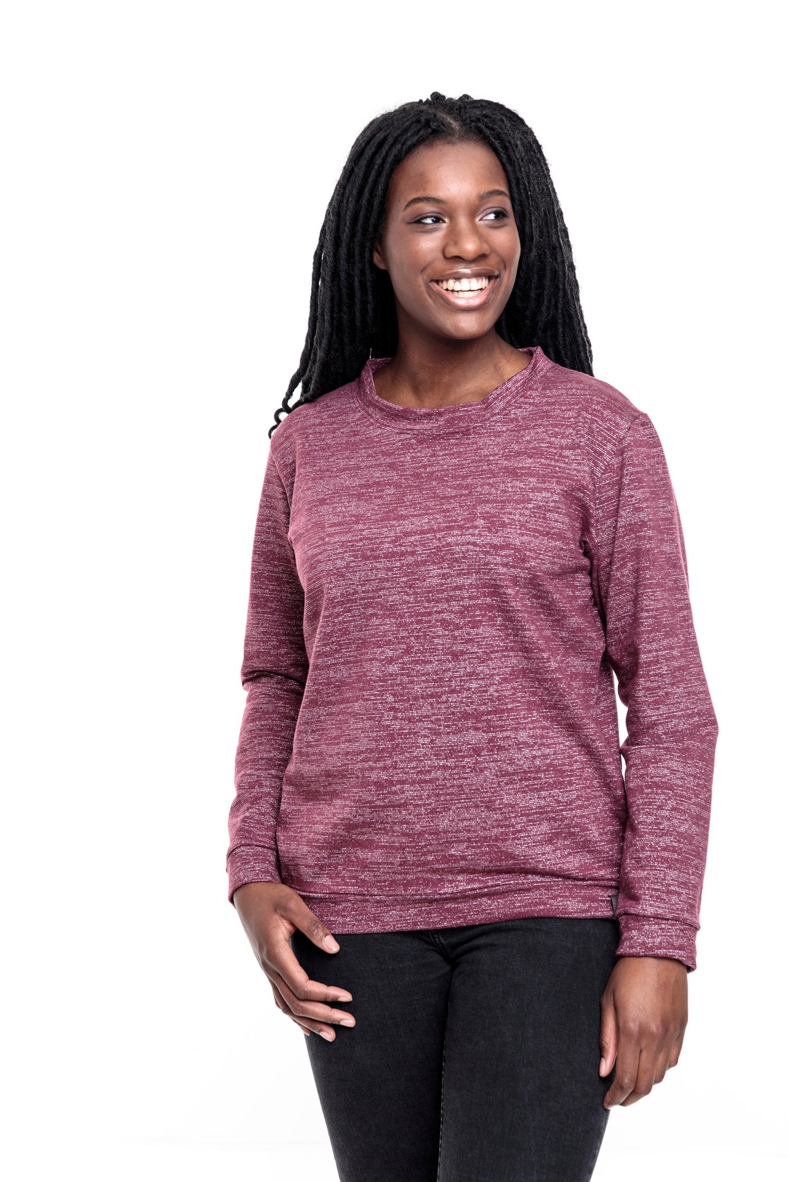 Sweatshirt/ Sweater glitter Sweater Made of - Etsy