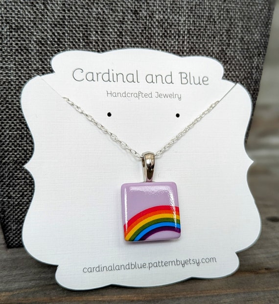 Vintage Pink Rainbow Necklace Rainbow Necklace From 70 s and 80 s West Germany Etsy