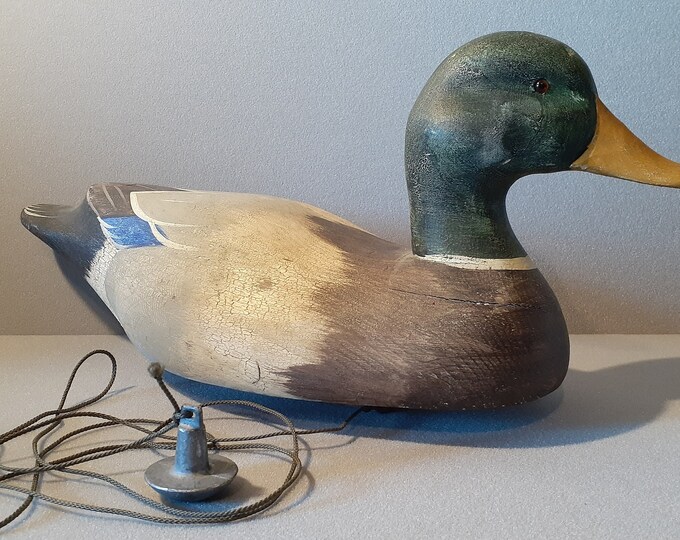 Duck Decoy Mallard Duck Decoy 1980s Mallard Decoys Handmade Duck Decoy ...