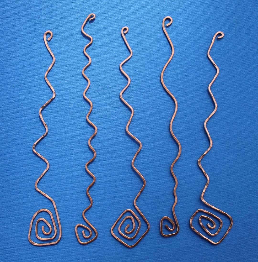 Hammered Copper Wire Bookmarks Set of 5 - Etsy