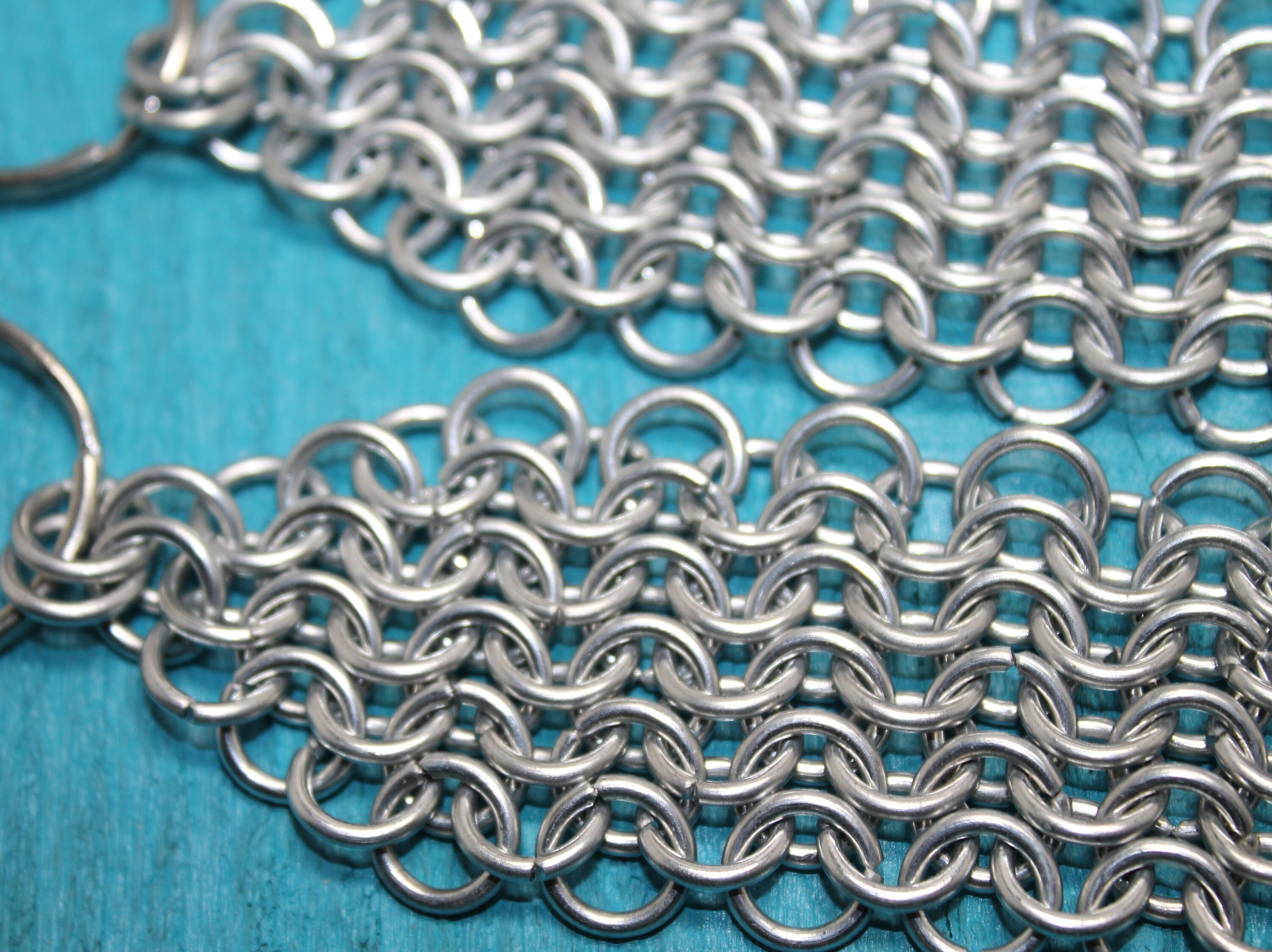 Handcrafted Chainmail Armor Pattern Short Keychain Set of 2 - Etsy