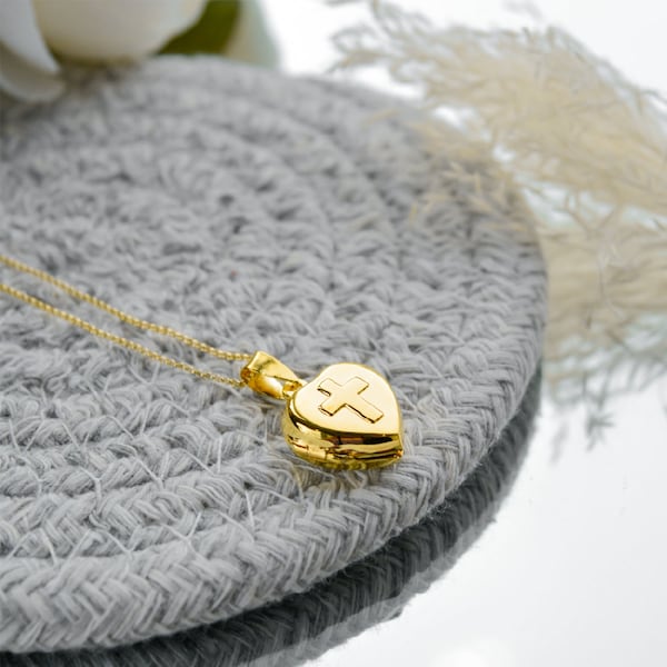Cross Locket - Etsy