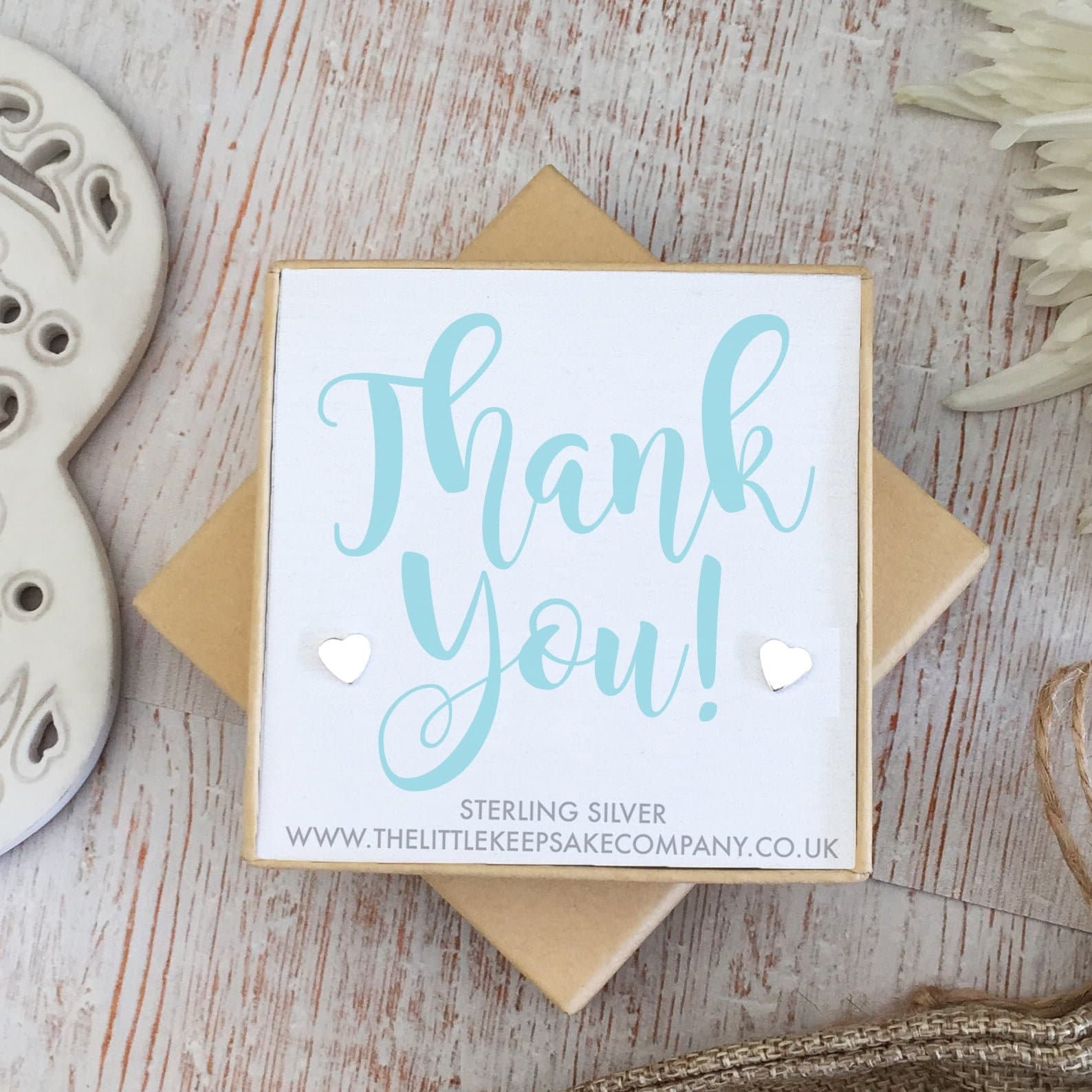 Sterling Silver Quote Earrings 'thank You' - Etsy UK