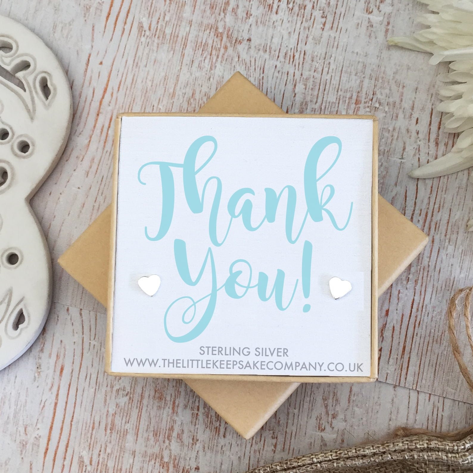 Sterling Silver Quote Earrings - 'thank You!' - Etsy UK