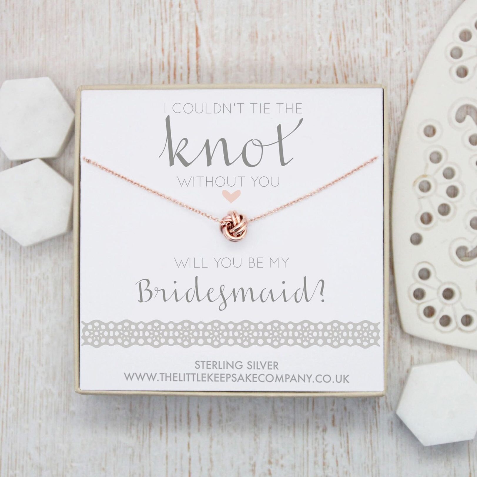 Will you be my bridesmaid necklace store