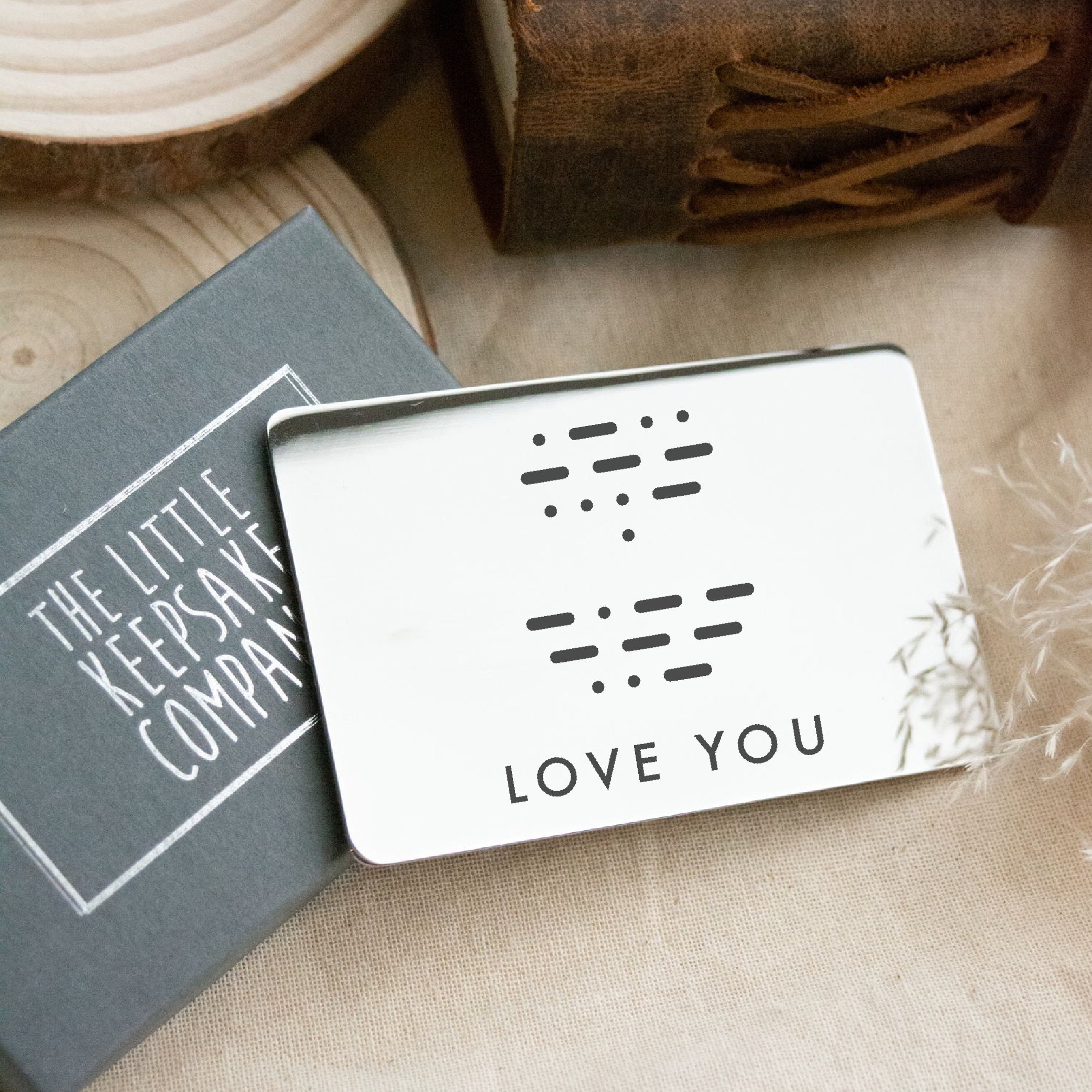 Morse Code Wallet Card - Etsy