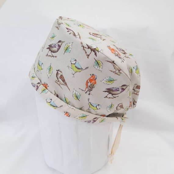 Scrub Cap Birds Surgical Cap With Toggle Cotton Vets - Etsy