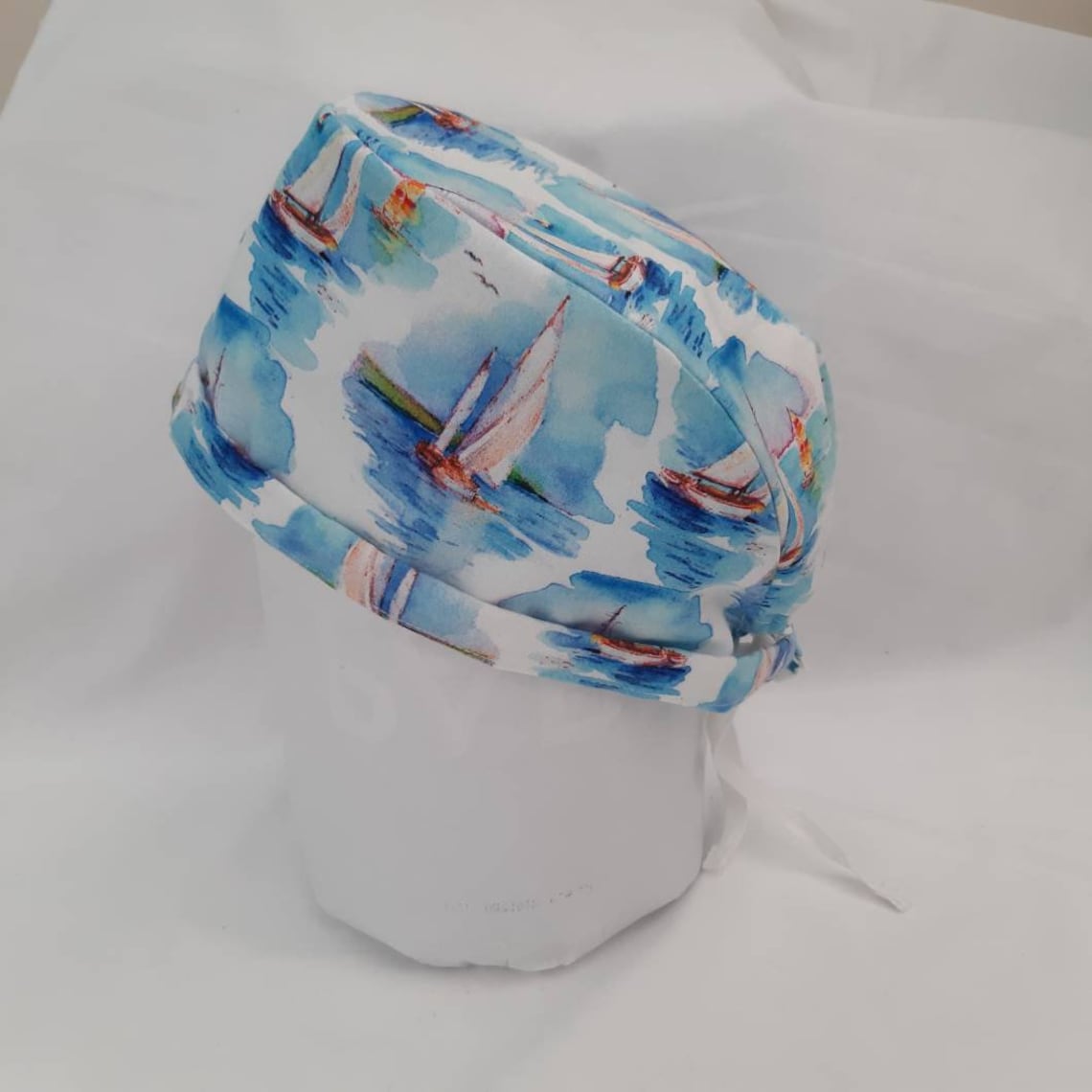 Scrub Cap Boats Surgical Cap With Toggle and Ties, Cotton, Vets ...