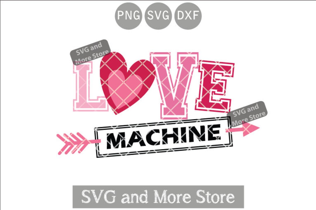 Love Machine SVG for Love Trays Valentines Day Be Mine - Etsy