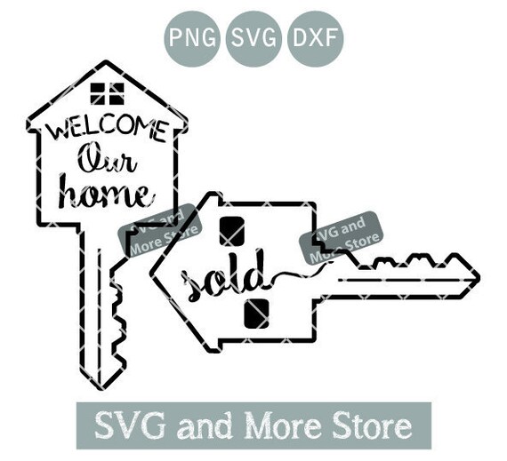 Real Estate Welcome Our Home SVG House Sold House Key | Etsy