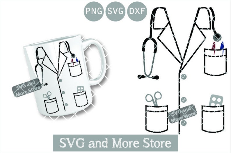 Scrubs for Doctor SVG Nurse Vet Doctors Coat Thanks - Etsy