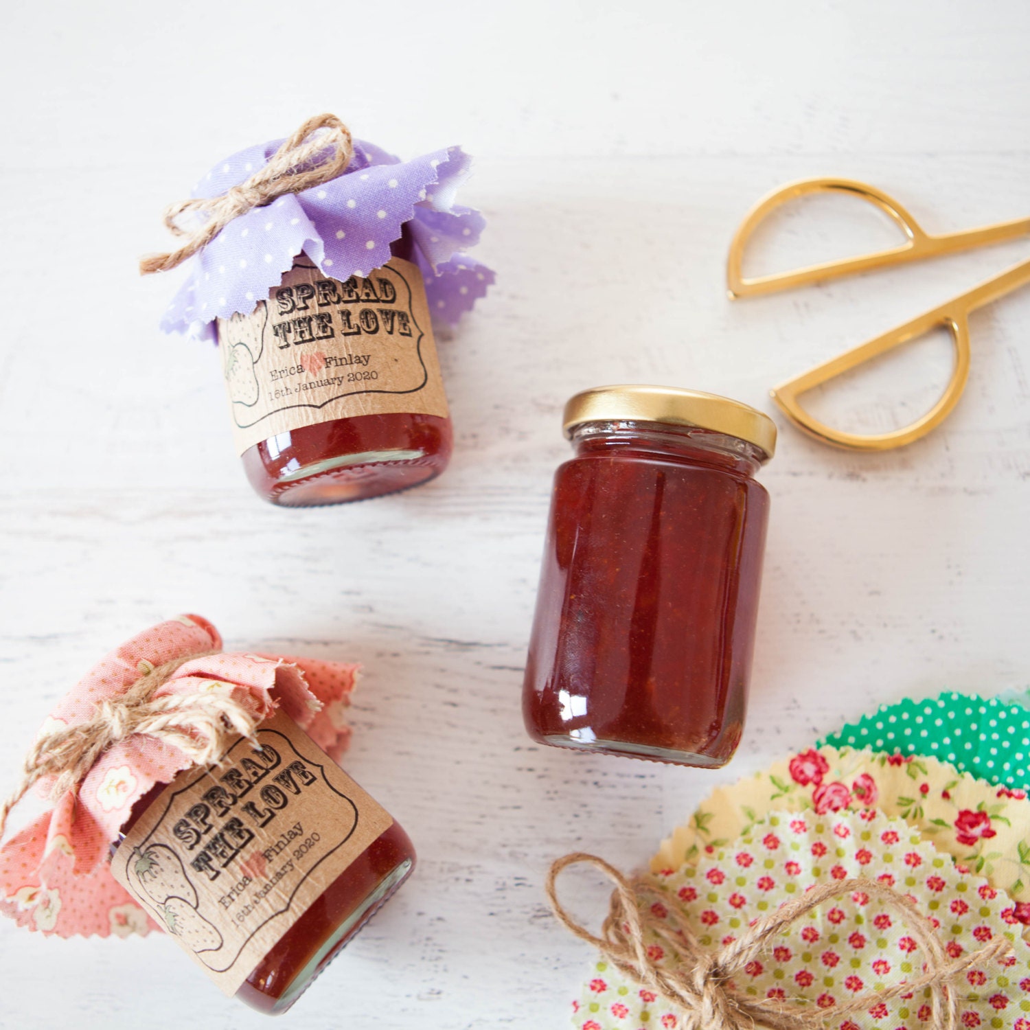 21 'spread the Love' Favour Stickers | Etsy UK