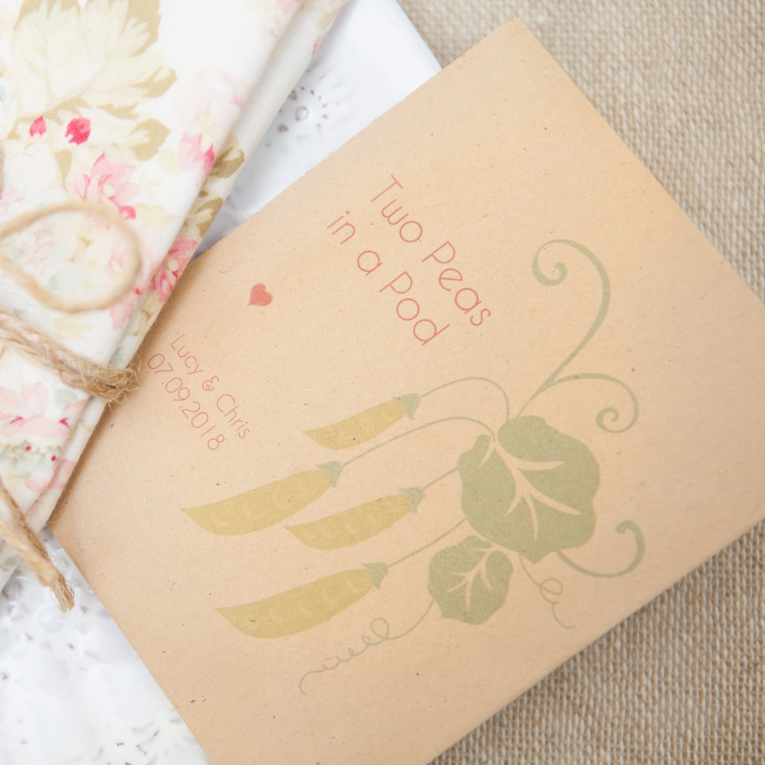 10 Two Peas in a Pod Personalised Seed Packet Favours - Etsy