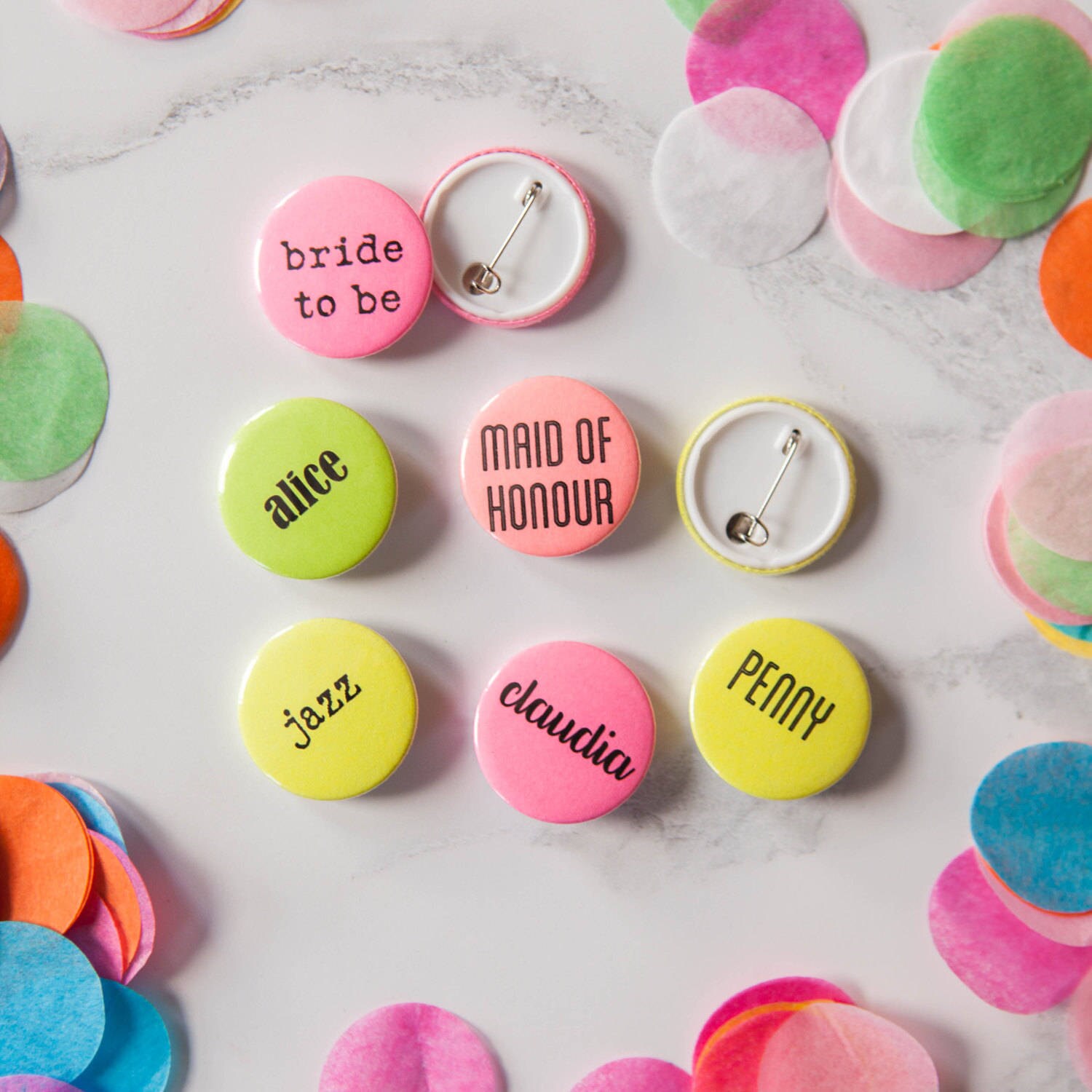 Personalised Neon Name Badges - Etsy UK