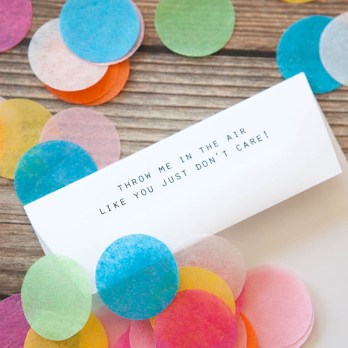 10 Colourful Confetti Print Personalised Confetti Packets | Etsy