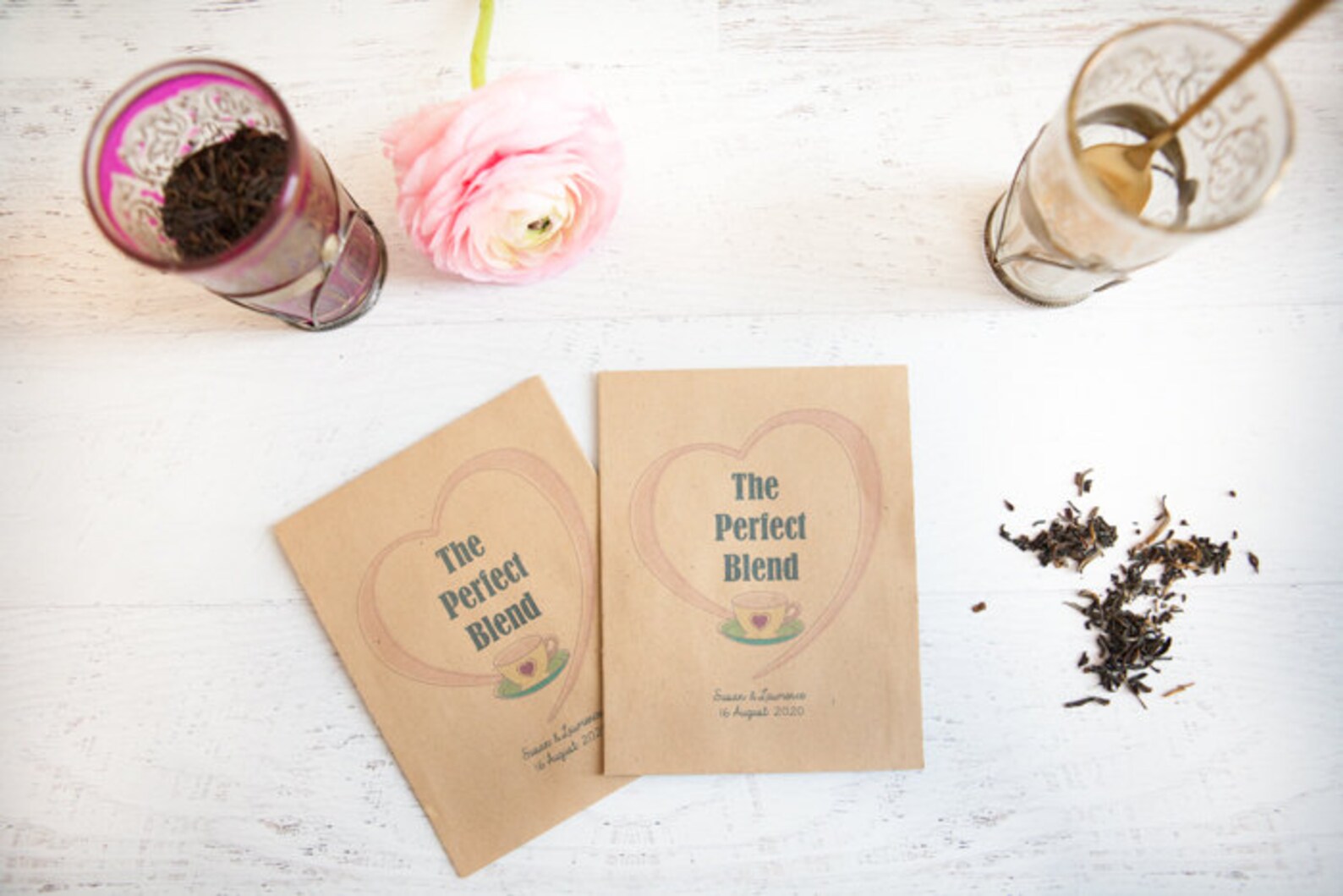 10 the Perfect Blend Personalised Tea Packet Favours - Etsy