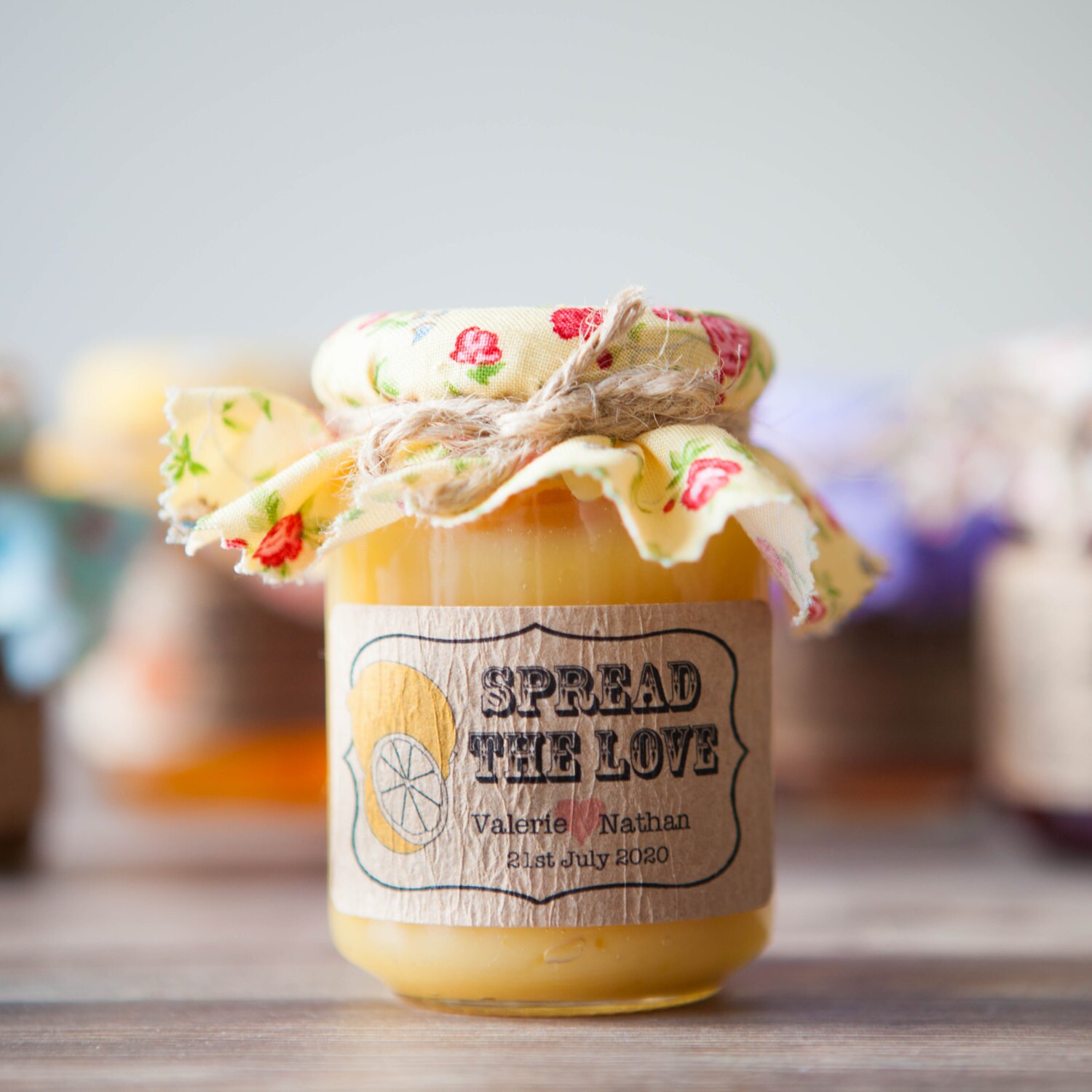 21 'spread the Love' Favour Stickers | Etsy UK