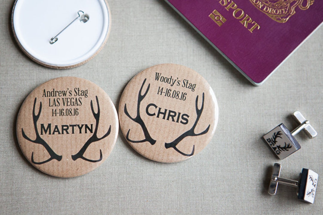 Personalised Stag Do Big Bold Badge - Etsy