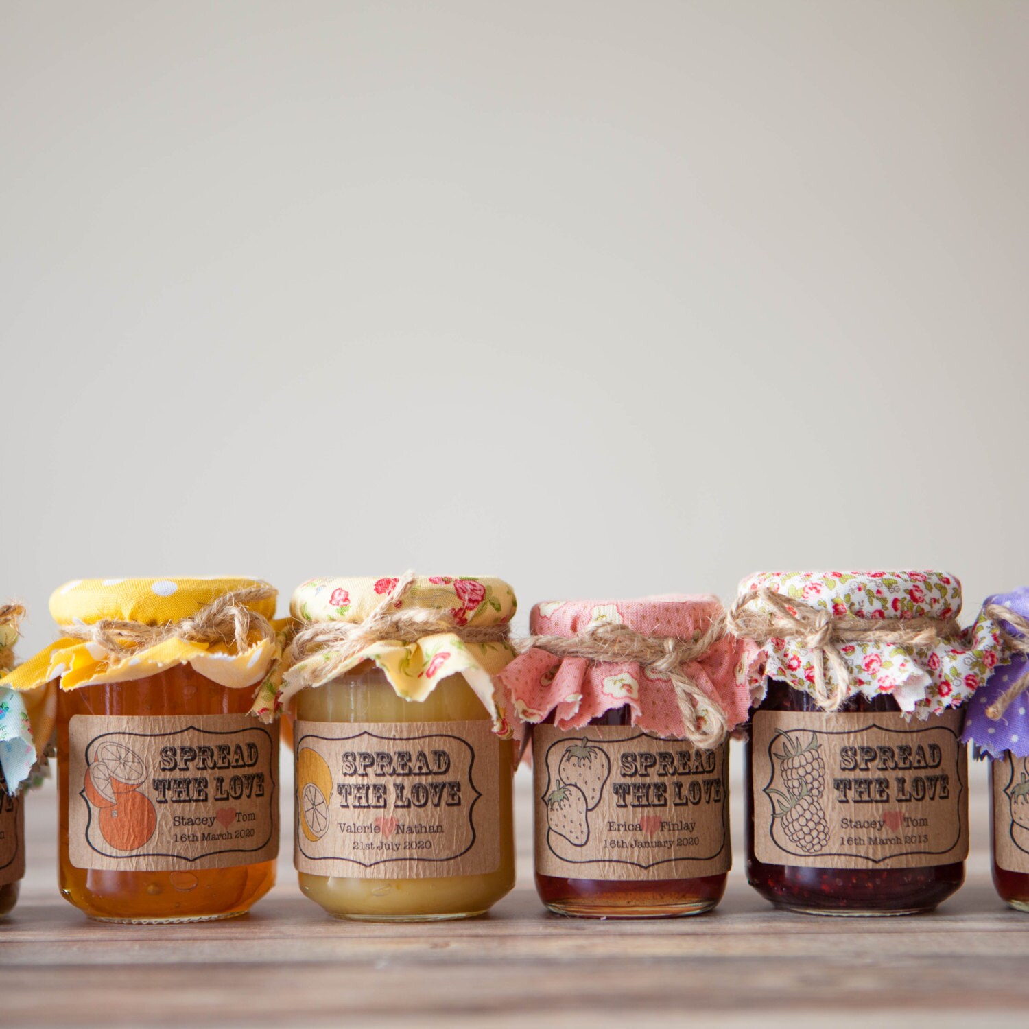 21 'spread the Love' Favour Stickers | Etsy UK