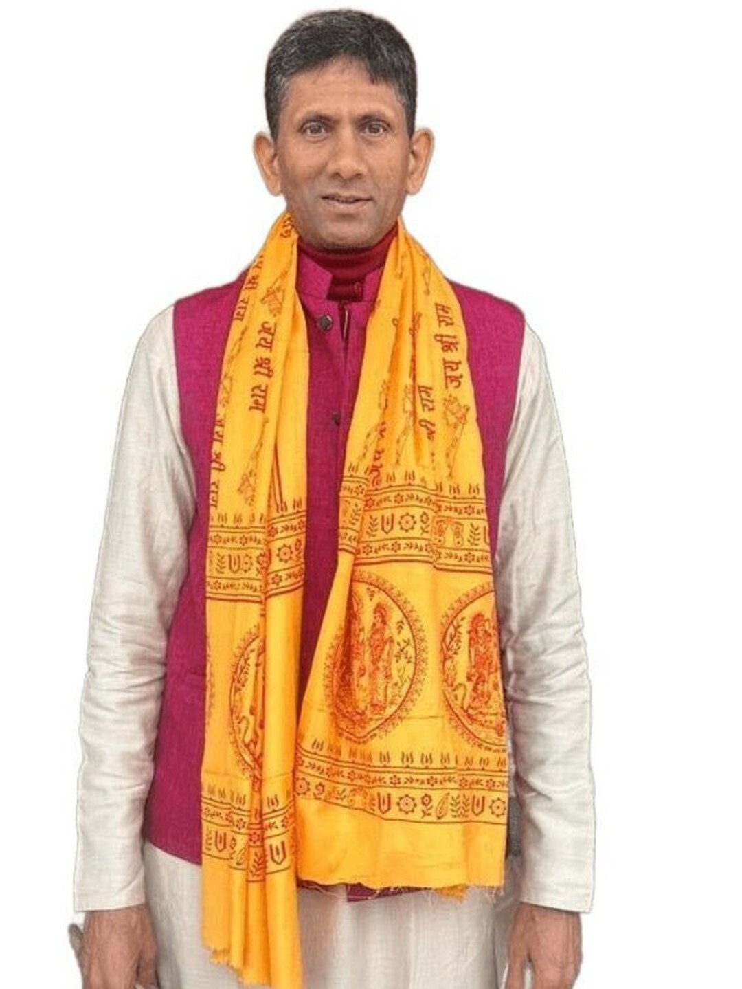Jai Shree Ram Cotton Printed Gamcha for Puja - Etsy