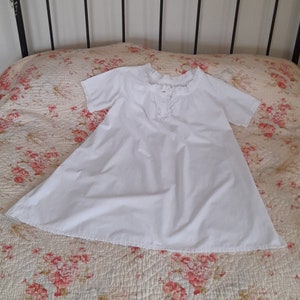 Edwardian Chemise White Cotton Smock, Womens Shift Dress Lagenlook ...