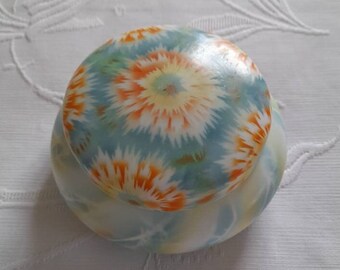 Glass Powder Bowl - Etsy