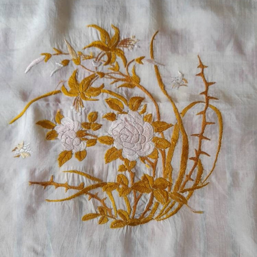 Vintage Silk Scarf Womens Square Headscarf. Coat Accessory Cream ...