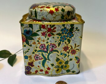 Floral Tea Tins - Etsy