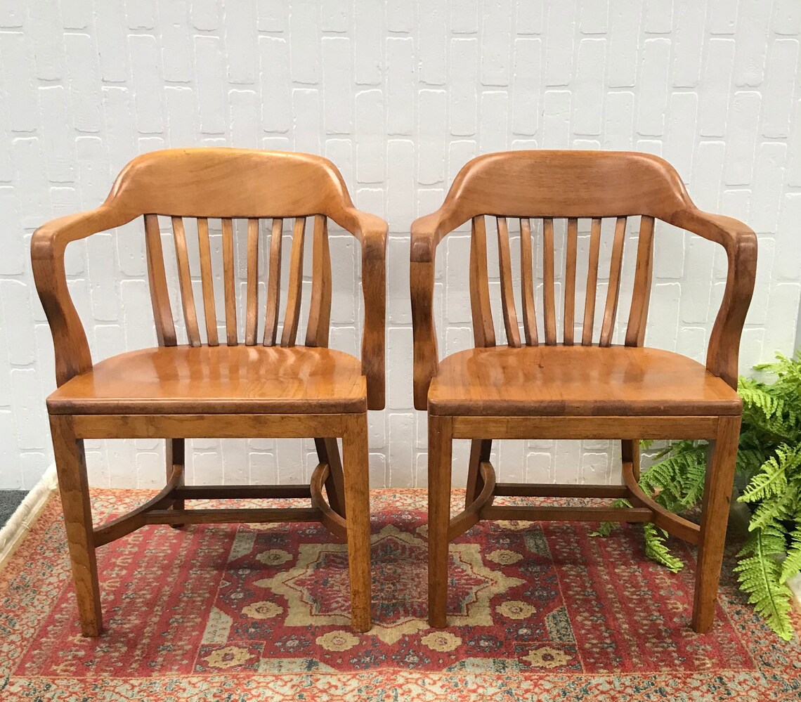 Pair of Vintage Boling Bankers Chair or Library Chair North | Etsy