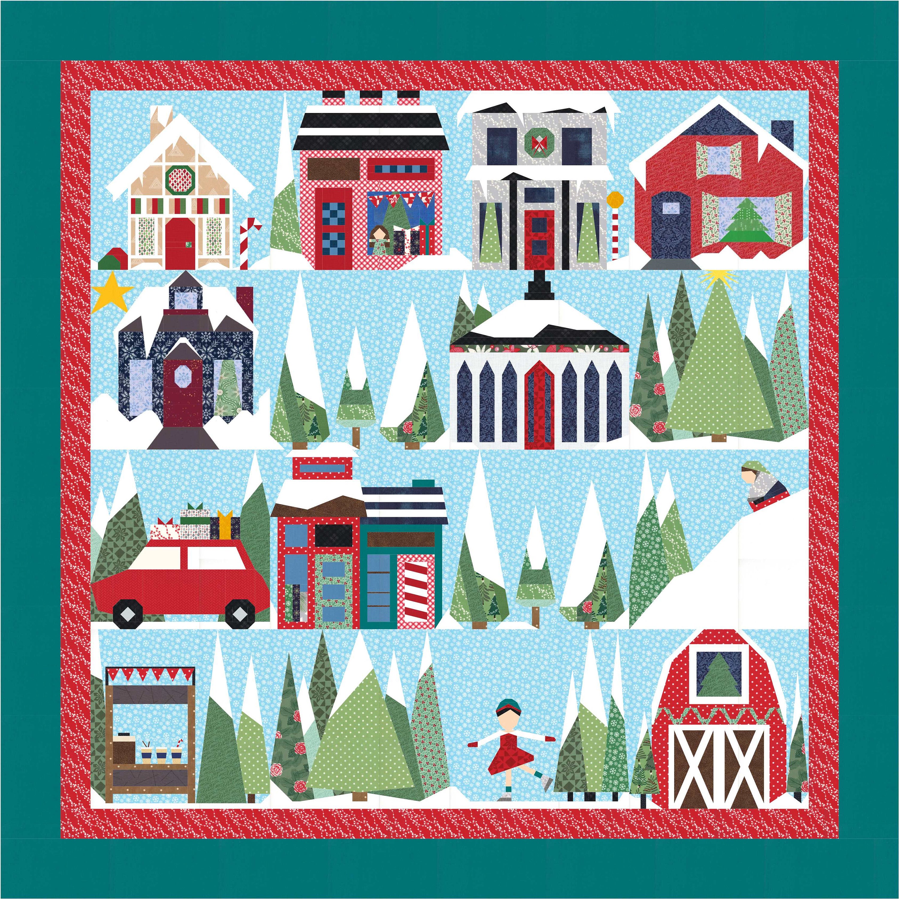 Christmas Village Quilt - Etsy